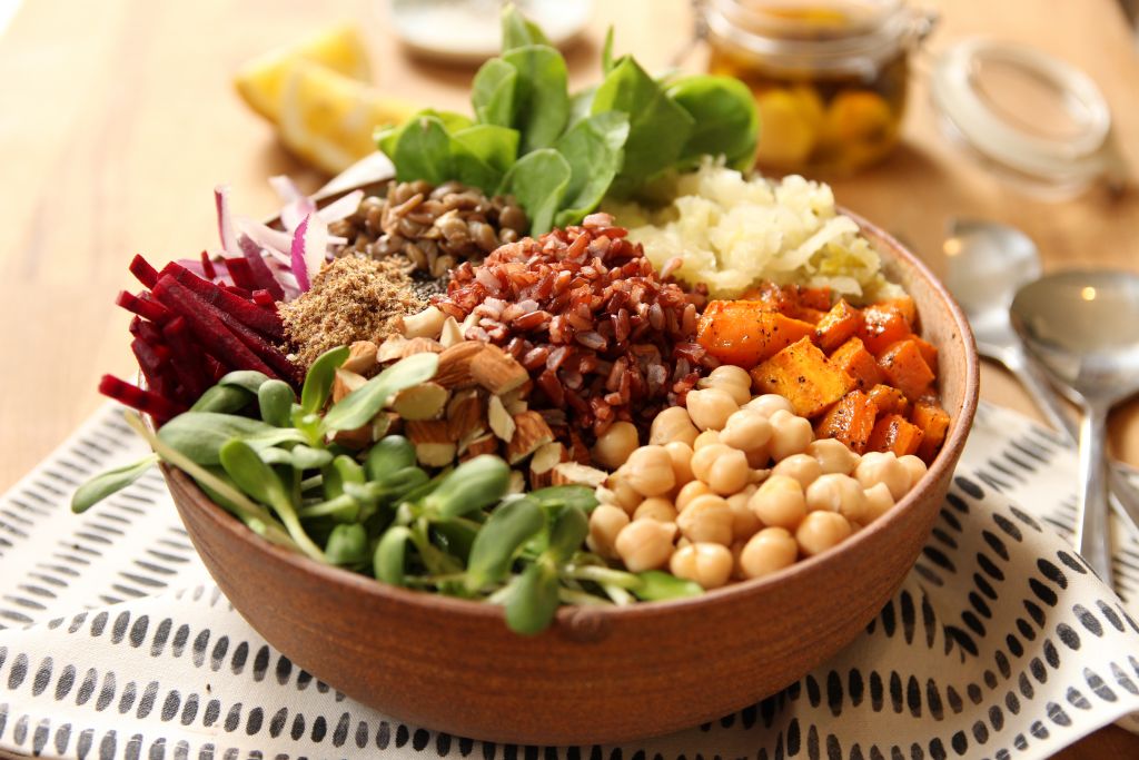 The Ultimate Vegan Veggie Bowl! - Let's Brighten Up